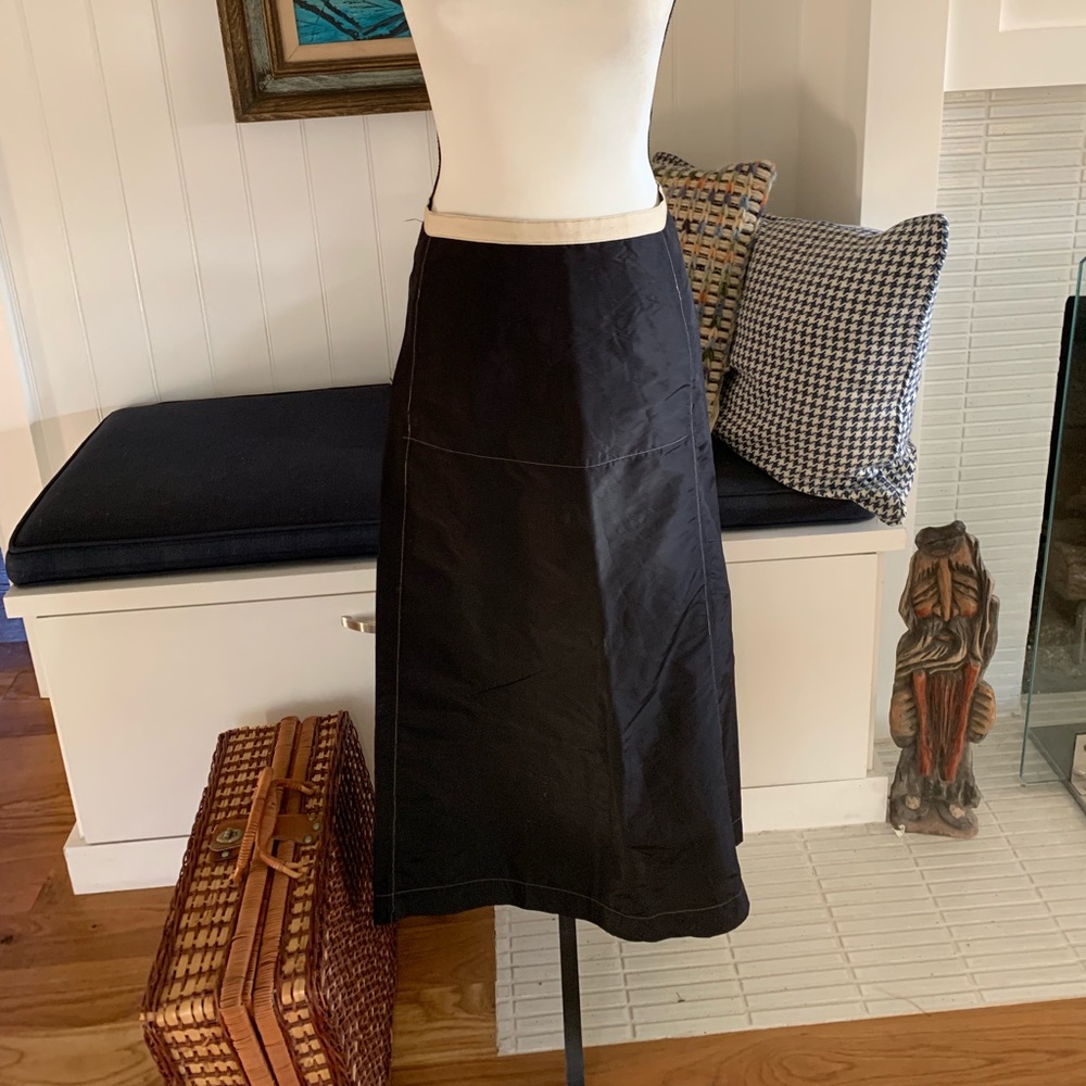 1990’s Rozae Nichols Black Silk Maxi Skirt - Gem